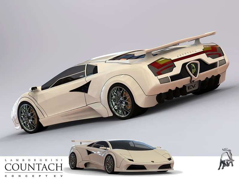 High-Resolution Lamborghini Countach Concept EV Photos