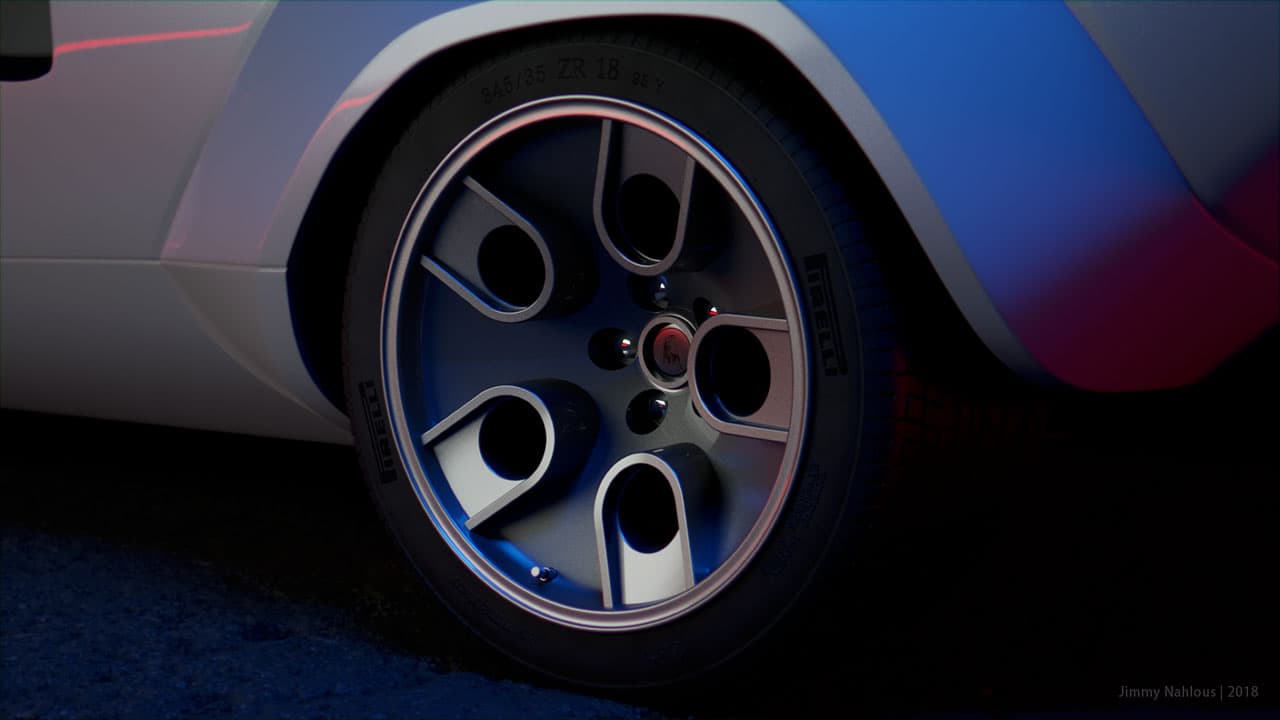 High-Resolution Lamborghini Countach Retro Photos