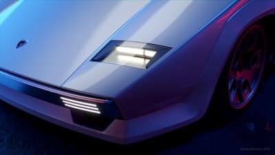 High-Resolution Lamborghini Countach Retro Photos