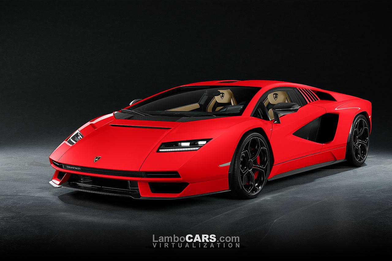 Lamborghini Countach Red Lamborghini Countach LP500S Red 1:18