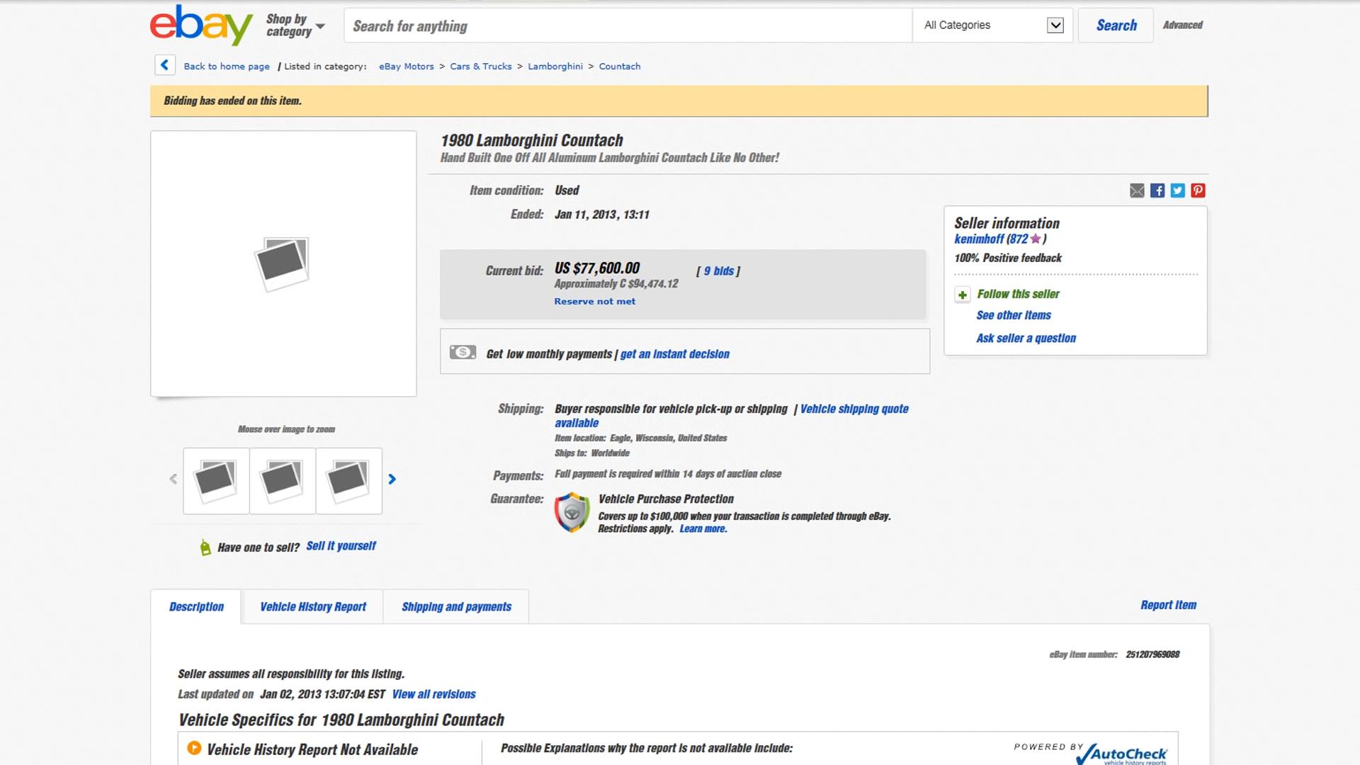 Ken Imhoff's Basement-Built Lamborghini Countach Which took 17 Years To ...