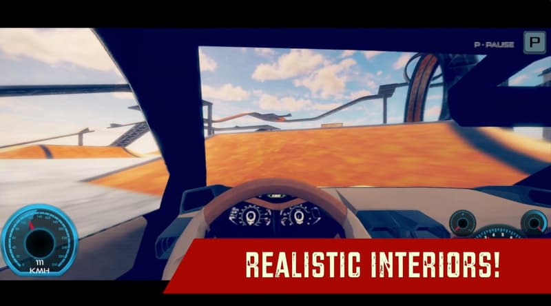 Crazy Car Stunts In Deep Space - LamboCARS