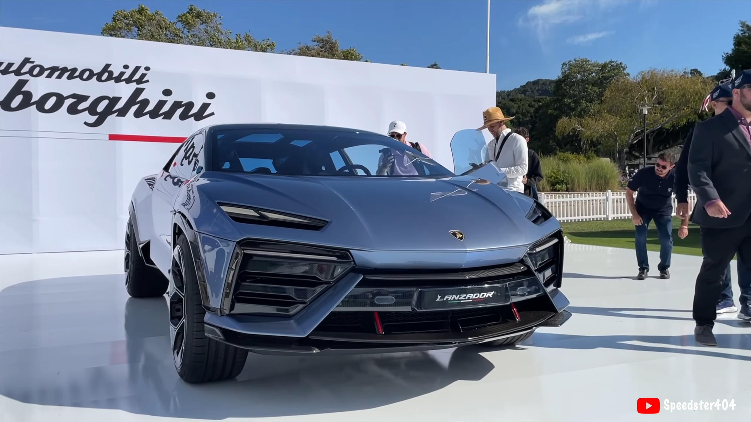 Exclusive 2028 Lamborghini Lanzador EV Concept Driving Exterior ...