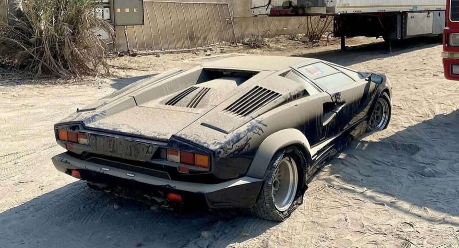 Forsaken Treasure: $500,000 Lamborghini Countach Unearthed in Desert ...