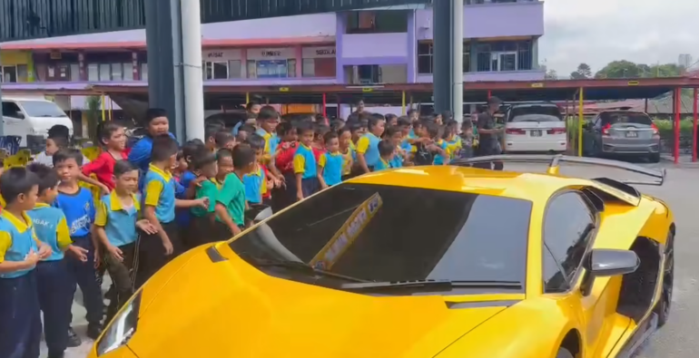 How A Malaysian Teacher Surprises Students by Arriving in a Lamborghini ...