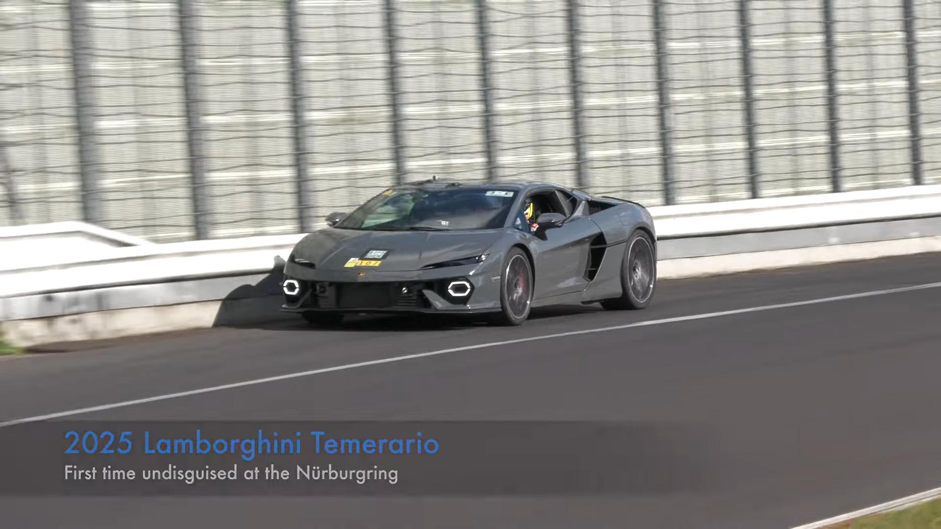 Uncamouflaged Lamborghini Temerario Spotted At Nurburgring Taking Full ...